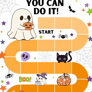 Halloween Reward Chart: Kids Behavior & Potty Training (printable PDF ...