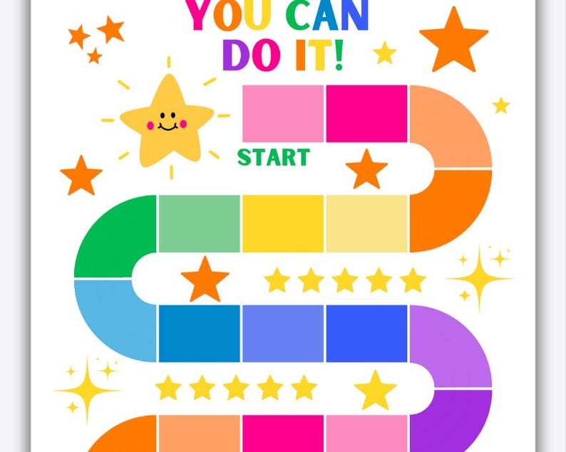 Reward Chart Printable, Sticker Chart, Good Behavior, Points System ...