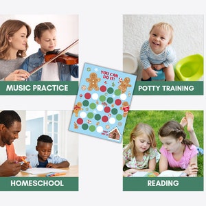 Printable Gingerbread Reward Chart: Christmas Behavior Tracker (PDF) - Etsy