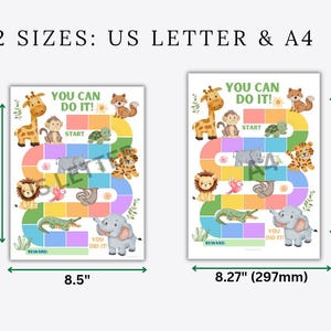 Zoo Animals Reward Chart: Kids Behavior & Potty Training (PDF) - Etsy