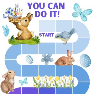 Easter Reward Chart Printable, Potty Training Chart, Behavior Chart ...