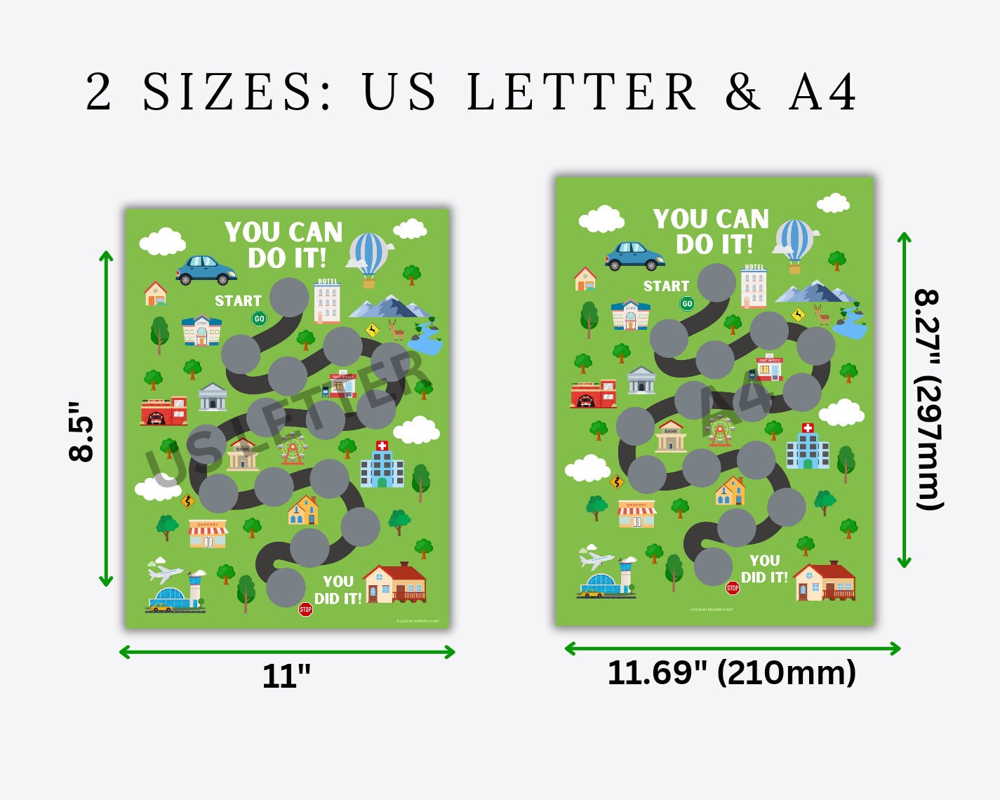 Cars Reward Chart Printable: Road Map for Toddlers (digital Download ...