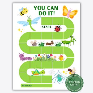 Bug Reward Chart, Printable Instant Download Reward Chart, Insect ...