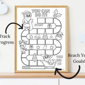 Christmas Coloring Reward Chart Bundle – Printable Holiday Behavior ...