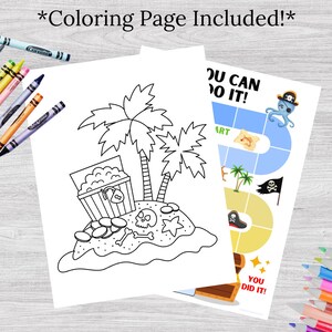 Pirate Reward Chart for Boys – Printable Sticker Chart, Toddler ...