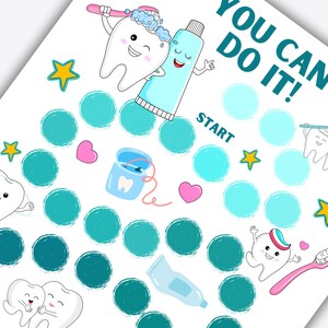 Reward Chart, Brush Your Teeth Reward Chart, Kids Reward Chart, Teeth ...