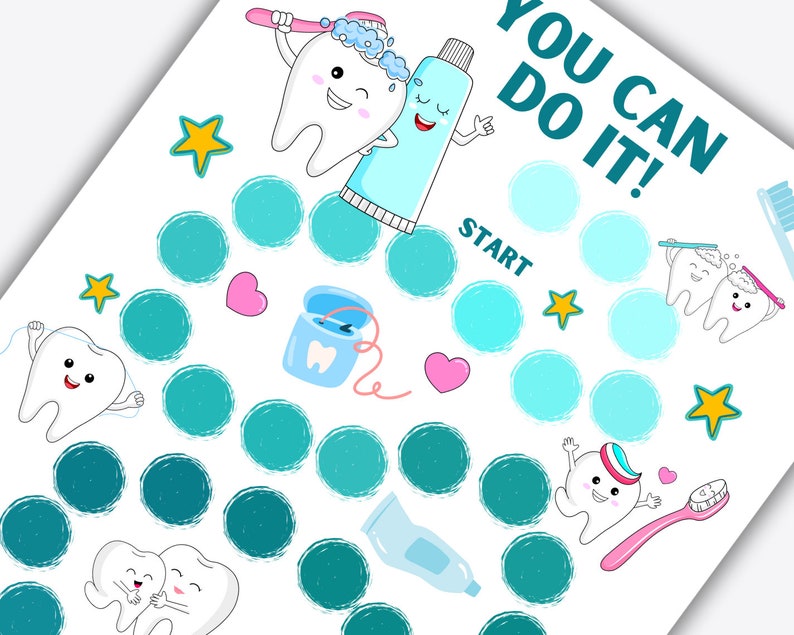 Reward Chart, Brush Your Teeth Reward Chart, Kids Reward Chart, Teeth ...
