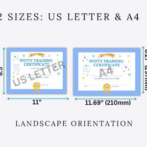 Potty Training Certificate, Toilet Training Diploma, Potty Training ...