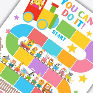 Train Reward Chart: Kids Behavior & Potty Training (digital Download ...