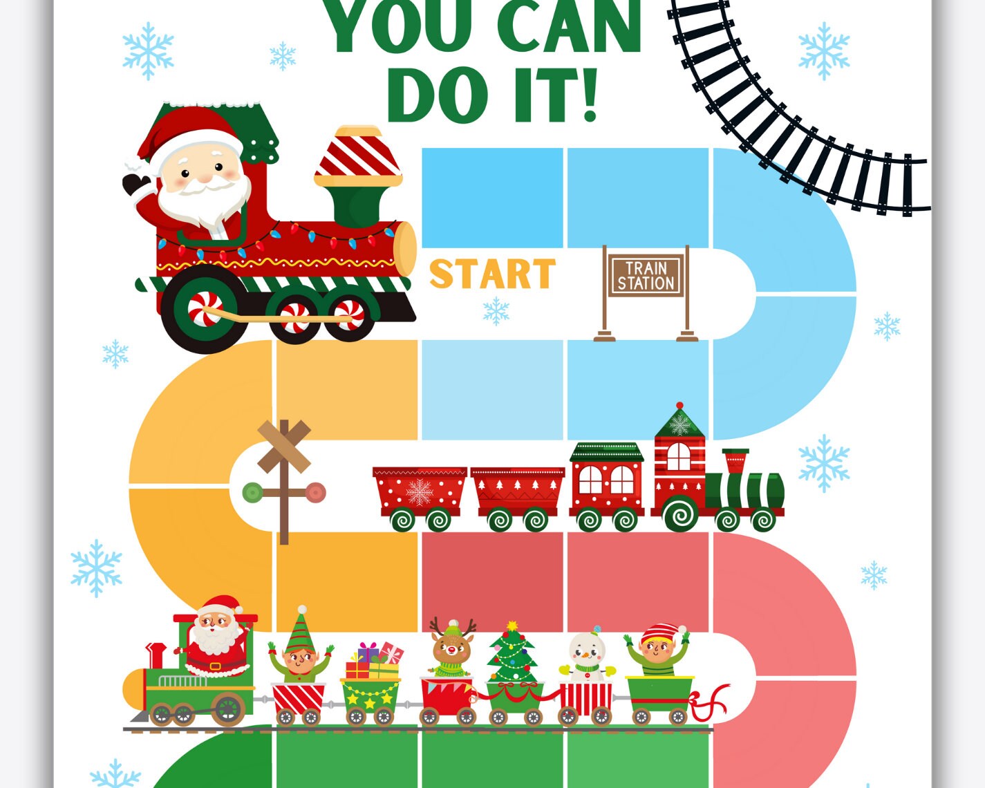 Christmas Train Reward Chart: Holiday Behavior Tracker (digital ...