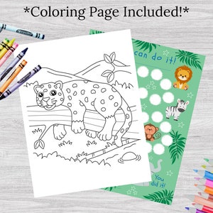 Printable Reward Chart, Safari Reward Chart, Animal Sticker Chart ...