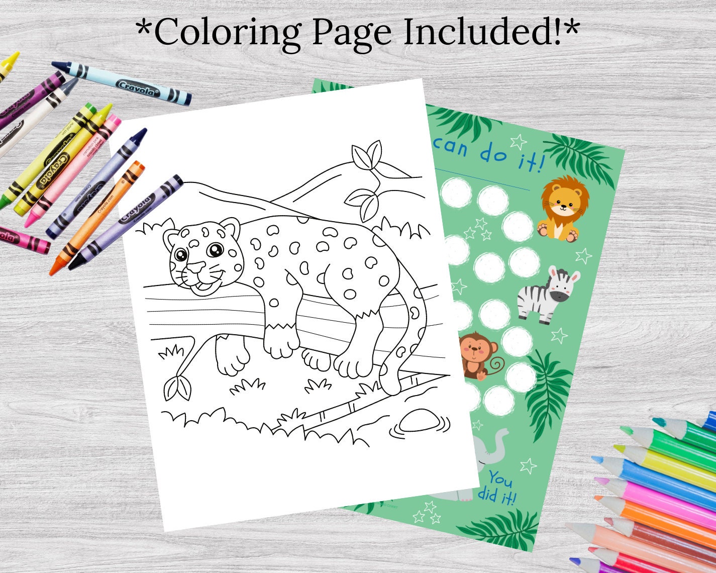 Printable Reward Chart, Safari Reward Chart, Animal Sticker Chart ...