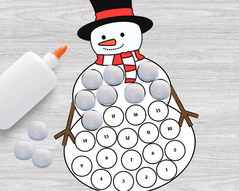 Printable Christmas Countdown, Snowman Reward Chart, Snowman Sticker ...