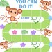 Monkey Reward Chart, Kids Printable Reward Chart, Potty Training Chart ...