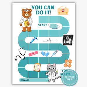 Printable Doctor Visit Reward Chart: Toddler Behavior Tracker (PDF) - Etsy
