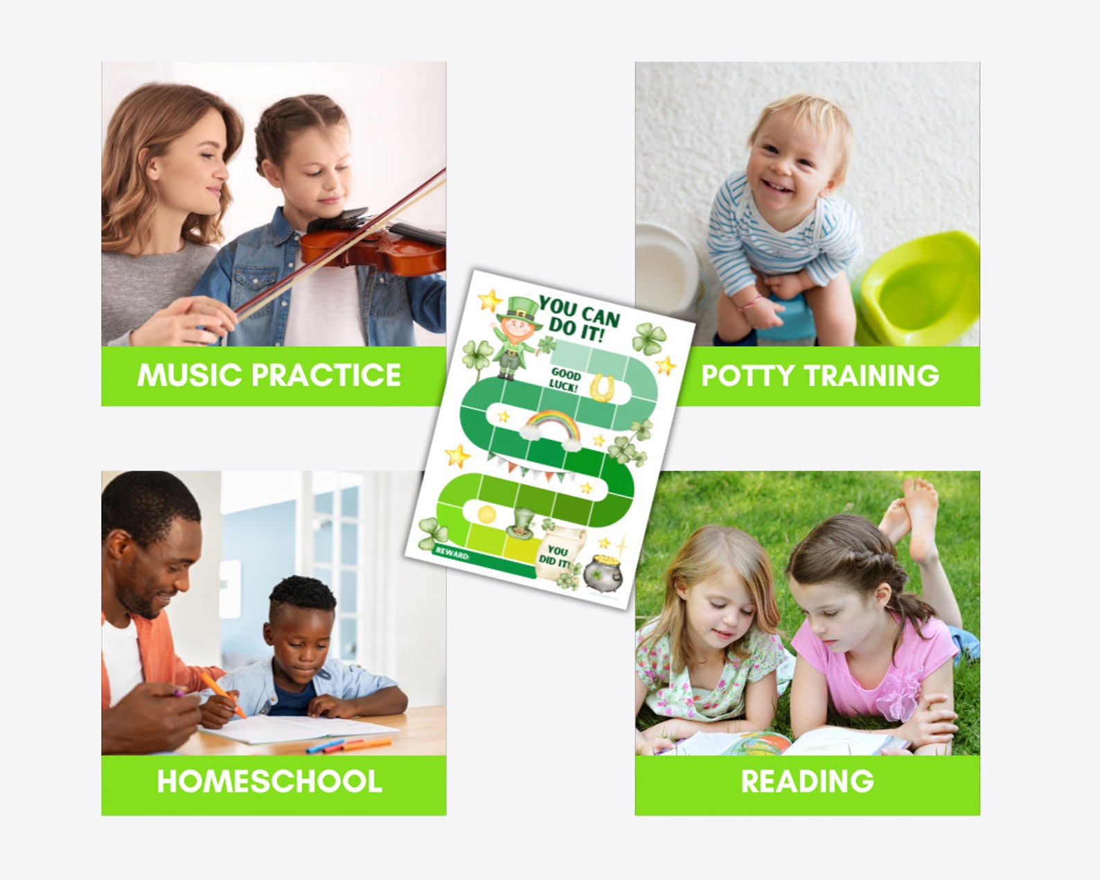 Leprechaun Reward Chart, St. Patrick's Day Reward Chart Kids, Kids ...