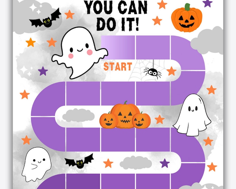 Halloween Reward Chart, Printable Reward Chart, Kids Fall Sticker Chart ...