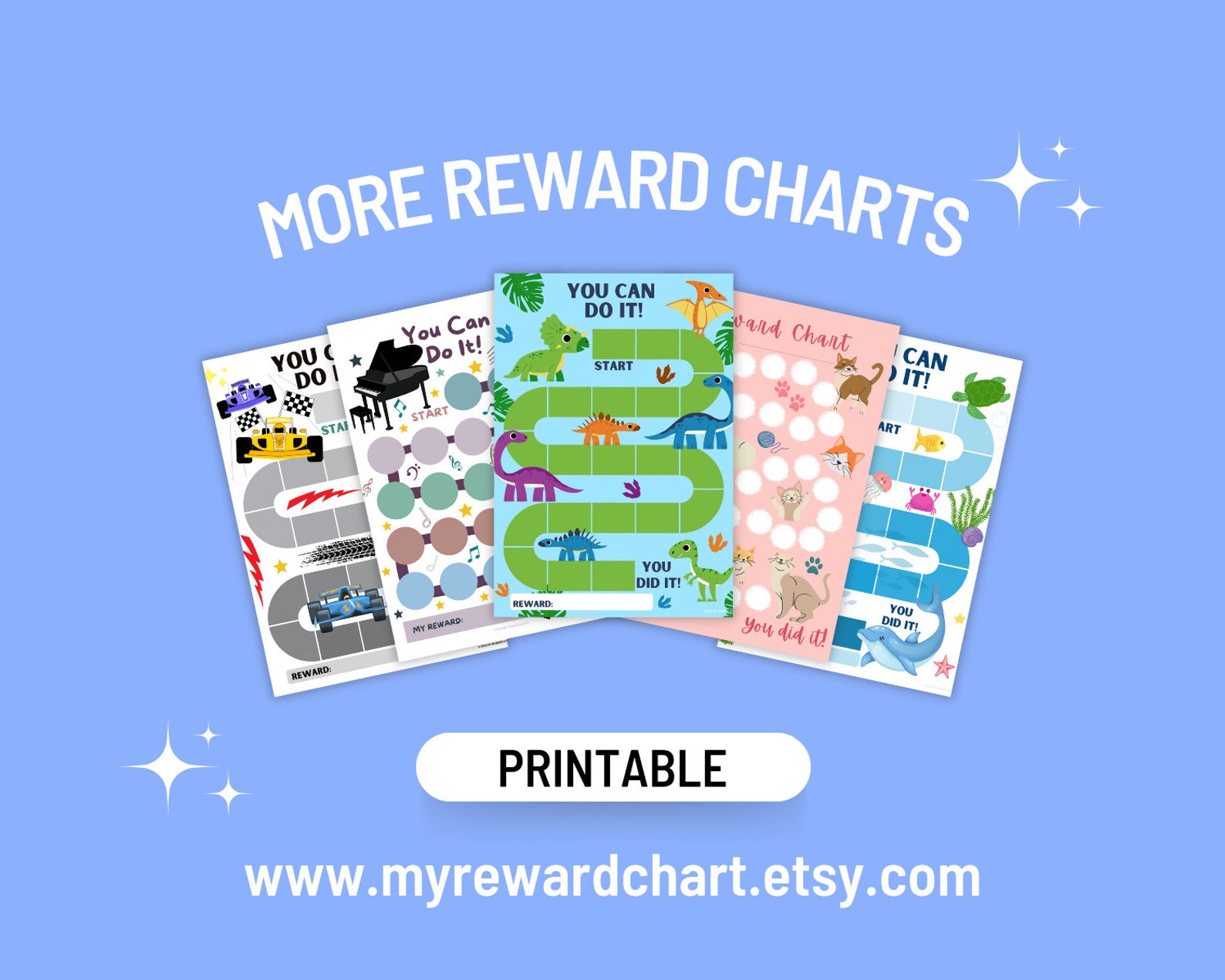 Printable Music Reward Charts, 100-day Practice Chart, Kids Reward ...