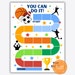 Sports Reward Chart Printable Kids Reward Chart, Boys Behavior Chart ...