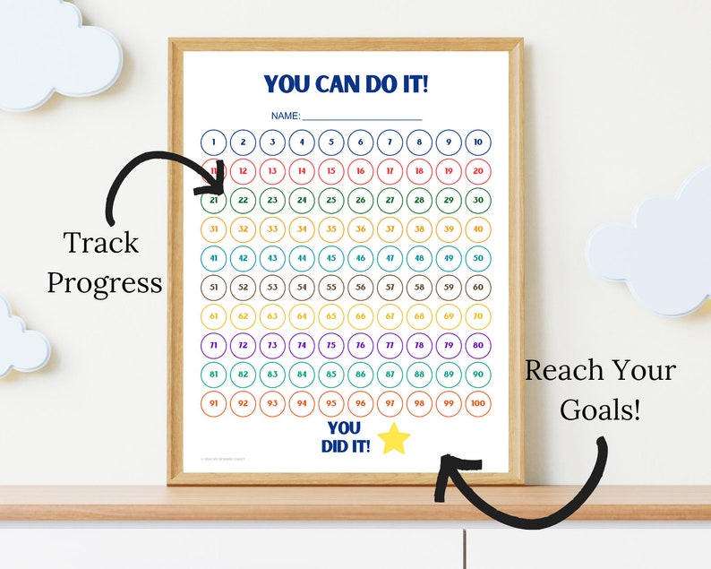 Kids Printable Reading Chart, Reading Reward Chart, Kids Reward Chart ...