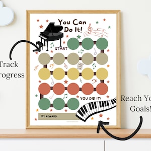 Printable Music Reward Charts, Music Practice Chart, Kids Reward Chart ...
