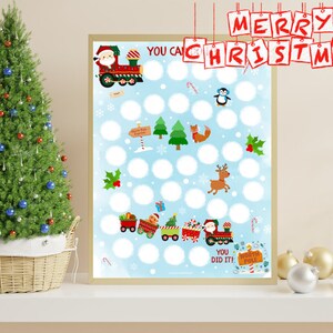 Christmas Train Reward Chart: Potty Training, Behavior (PDF) - Etsy