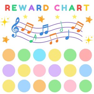 Music Practice Reward Chart: Kids Habit Tracker (printable Download) - Etsy