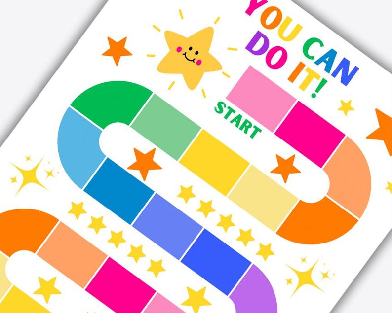 Reward Chart Printable, Sticker Chart, Good Behavior, Points System ...