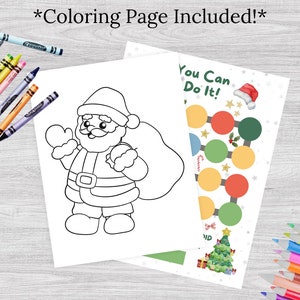 Printable Santa Reward Chart, Reward Chart for Christmas, Holiday ...