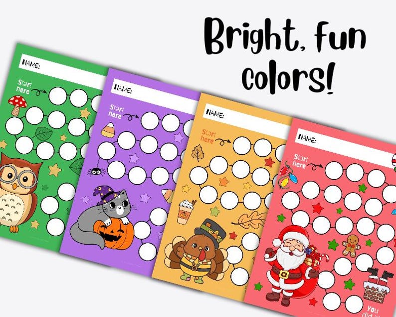 Monthly Reward Charts Bundle: Kids' Behavior Tracker (PDF) - Etsy