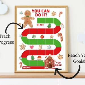 Christmas Reward Chart, Gingerbread Sticker Chart, Behavior Chart ...