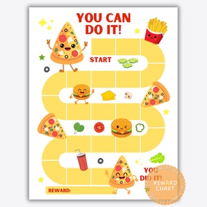 Printable Reward Chart, Pizza Reward Chart, Reward Chart Kids ...
