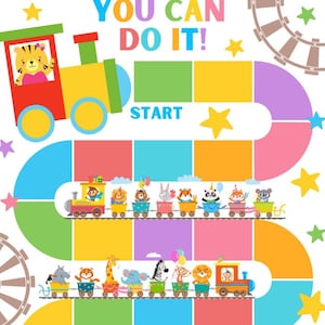 Train Reward Chart: Kids Behavior & Potty Training (digital Download ...