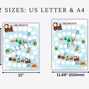 Christmas Train Reward Chart: Potty Training, Behavior (PDF) - Etsy