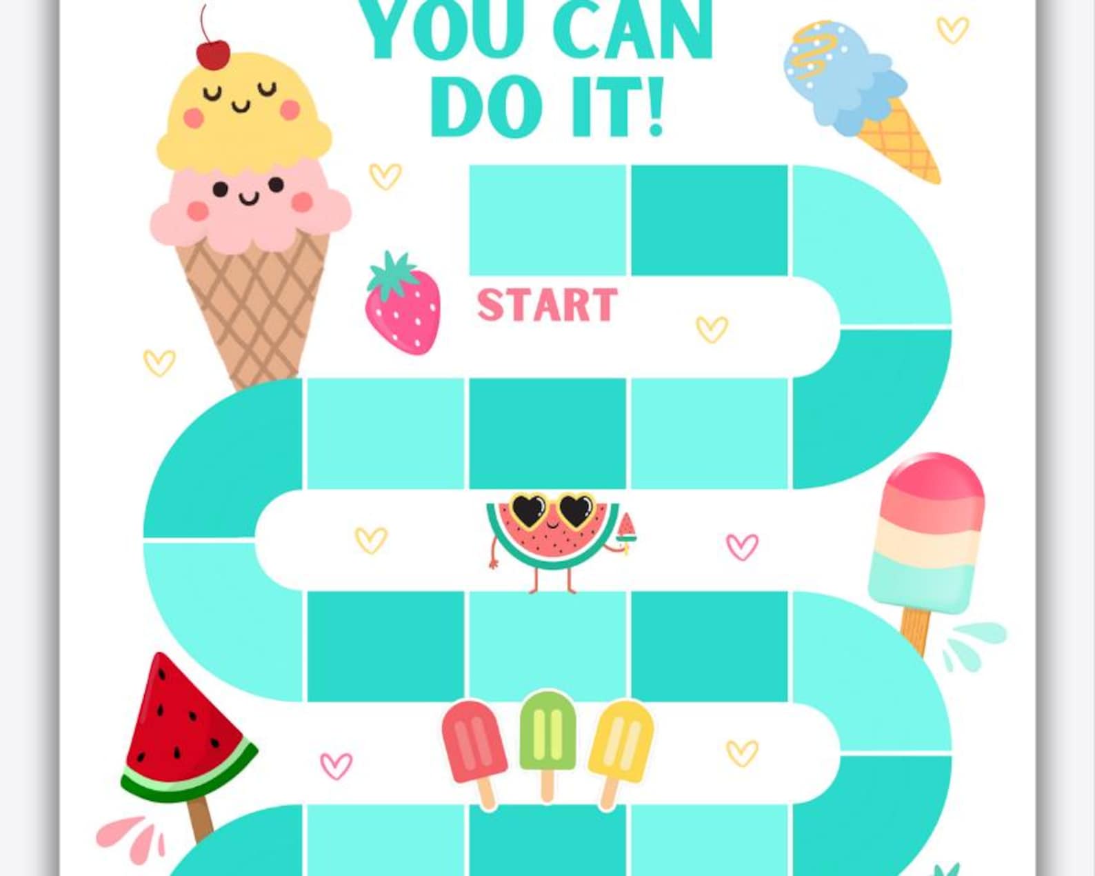 Ice Cream Sticker Chart, Summer Reward Chart, Popsicle Behavior Chart ...