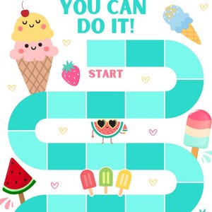Ice Cream Sticker Chart, Summer Reward Chart, Popsicle Behavior Chart ...