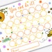 Printable Bee Reward Chart, Honey Bee Behavior Chart, Reward Chart Kids ...