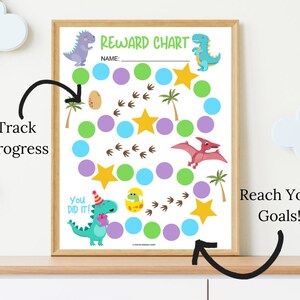 Dino Potty Training Chart Printable, Potty Training Chart Download ...