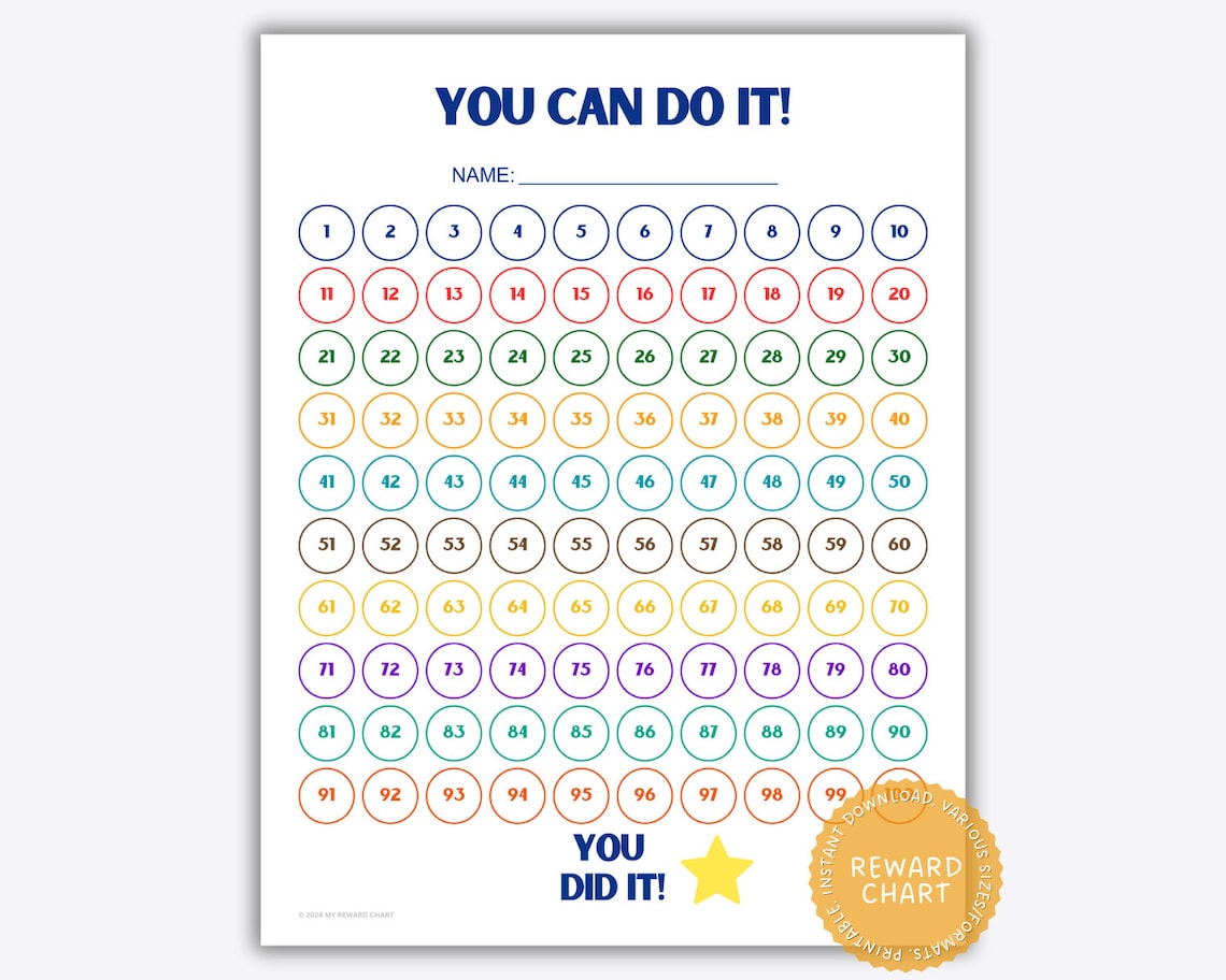 Kids Printable Reading Chart, Reading Reward Chart, Kids Reward Chart ...