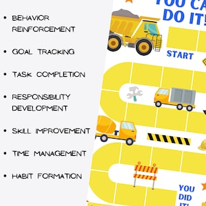 Printable Vehicle Reward Chart for Boys: Potty Training, Classroom ...