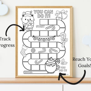 Christmas Coloring Reward Chart Bundle – Printable Holiday Behavior ...