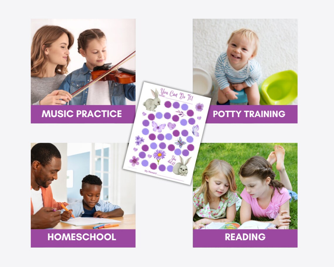 Printable Reward Chart, Easter Reward Chart, Potty Training Chart, Kids ...