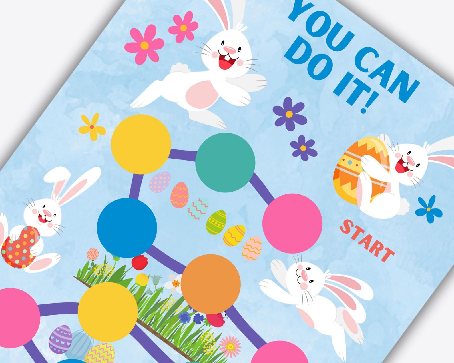 Easter Reward Chart, Easter Bunny Potty Training Chart, Bunny Reward ...