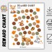 Fall Reward Chart for Kids Forest Animals Reward Chart - Etsy