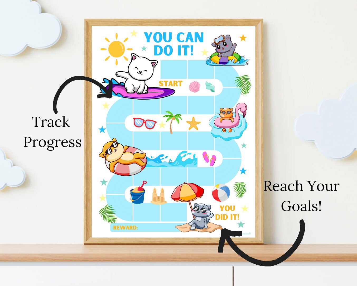 Cat Reward Chart, Printable Reward Chart Kids, Potty Training Chart ... Cat Reward Chart, Printable Reward Chart Kids, Potty Training Chart ...