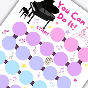 Printable Piano Practice Reward Chart for Kids (digital Download) - Etsy