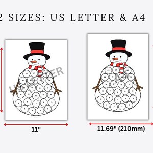 Printable Christmas Countdown, Snowman Reward Chart, Snowman Sticker ...