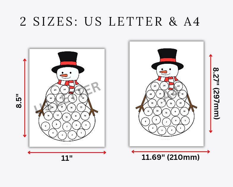 Printable Christmas Countdown, Snowman Reward Chart, Snowman Sticker ...