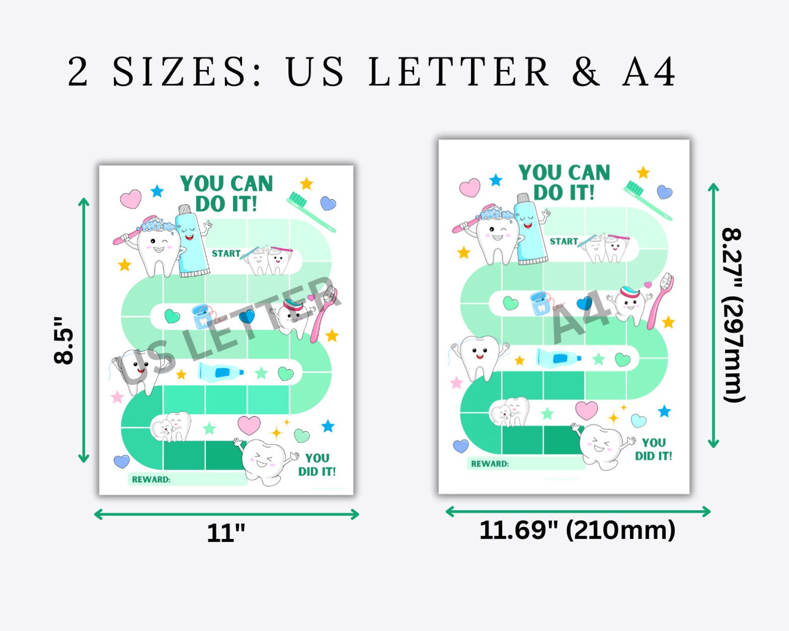 Reward Chart, Brush Your Teeth Reward Chart, Kids Reward Chart, Teeth ...