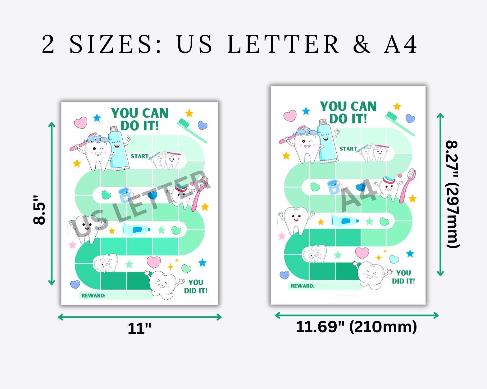 Reward Chart, Brush Your Teeth Reward Chart, Kids Reward Chart, Teeth ...